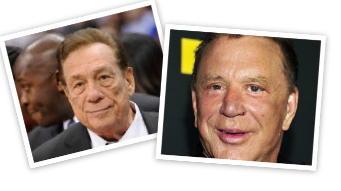 Twins: Mickey Rourke and Donald Sterling | The Pecan Park Eagle