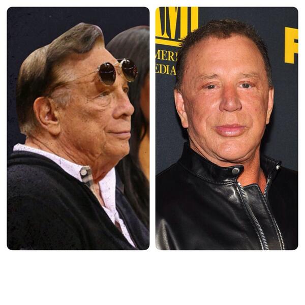 Twins: Mickey Rourke and Donald Sterling | The Pecan Park Eagle